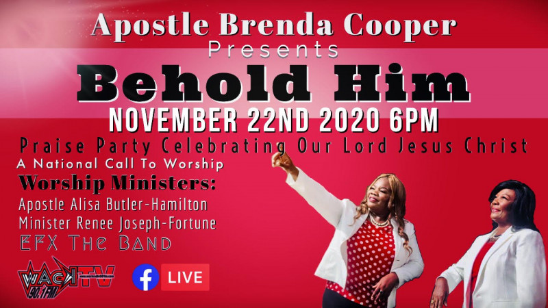 Apostle Brenda Cooper - Behold Him - Praise Party - FundMeTnT | Blue ...
