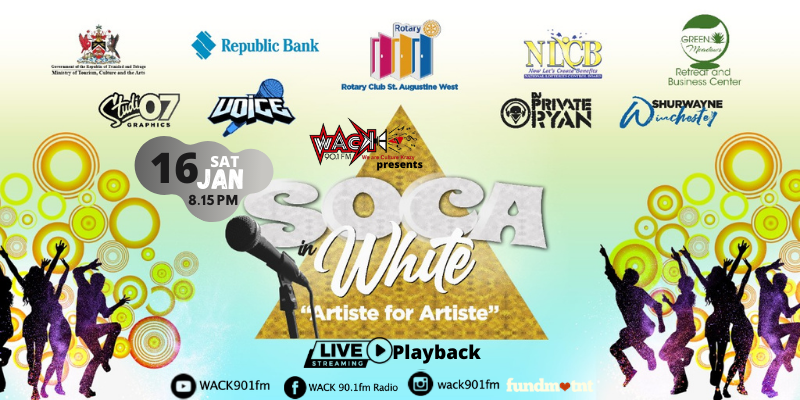 Soca in White - Artiste for Artiste - FundMeTnT | Blue Guruz Inc.